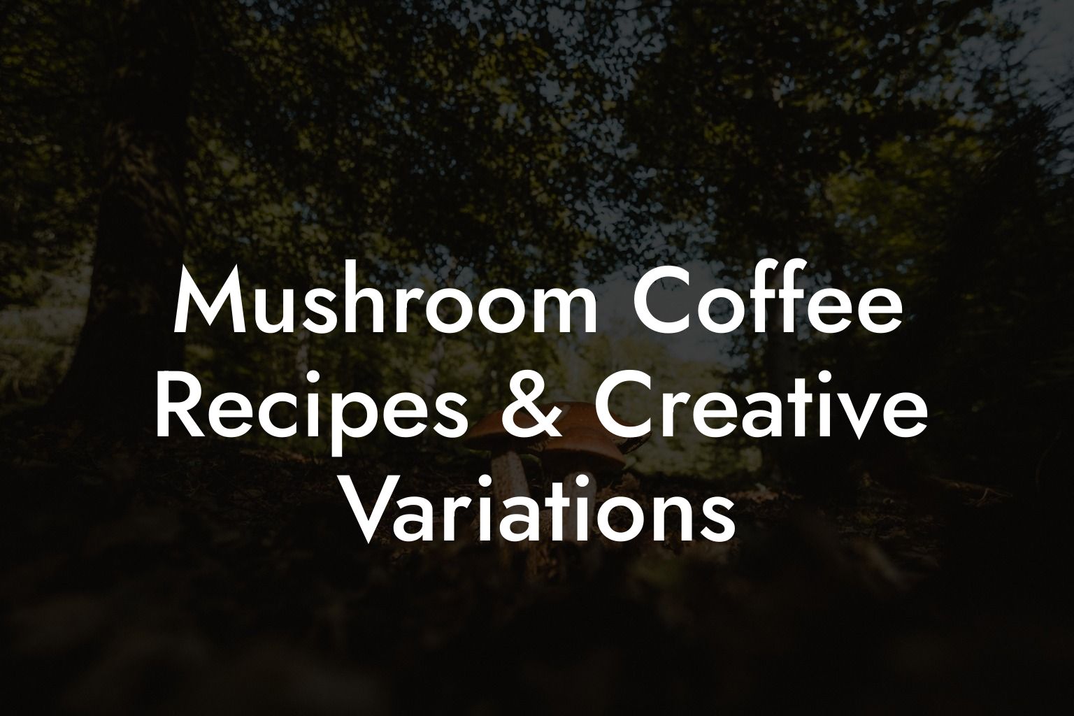Mushroom Coffee Recipes & Creative Variations - Mr Mushroom