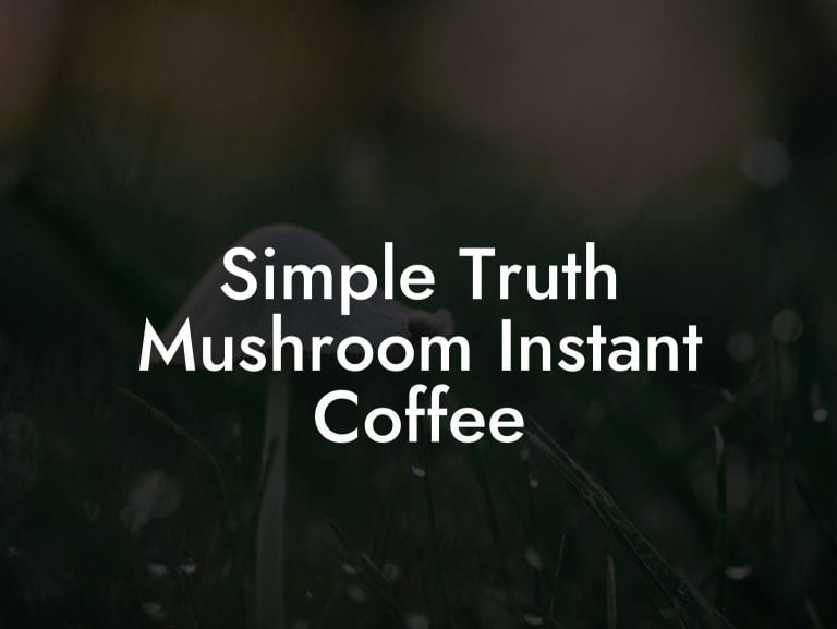Simple Truth Mushroom Instant Coffee - Mr Mushroom